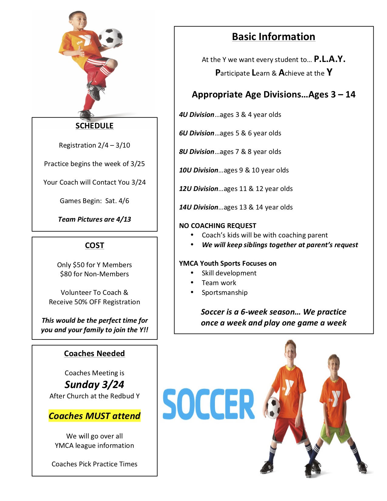 Youth Soccer | YMCA of Abilene